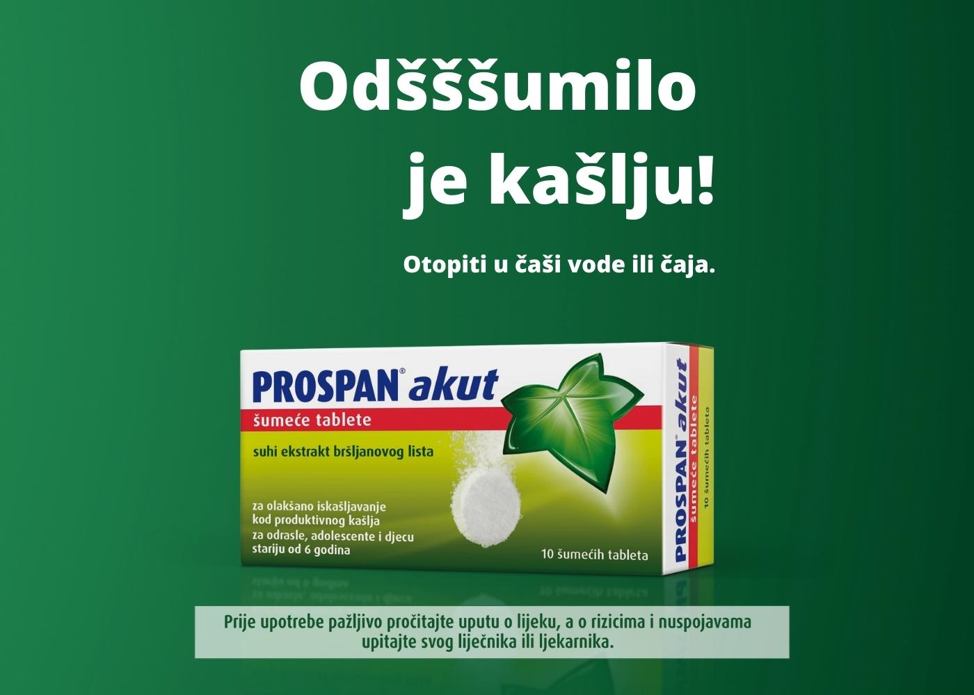 Prospan šumeće tablete olakšavaju iskašljavanje i razrjeđuju sekret